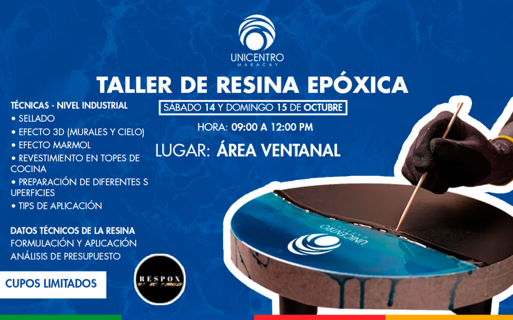 Taller de resina epoxica - Unicentro Maracay