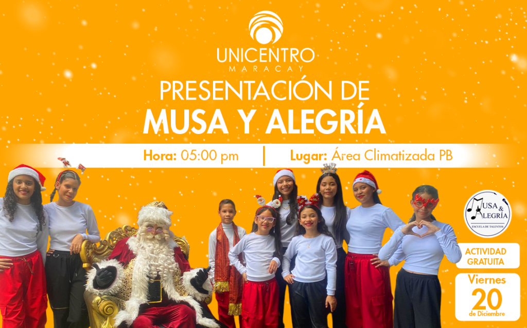 Presentacion de musa y alegria - Unicentro Maracay